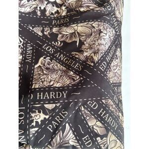 Ed Hardy | Bags | Ed Hardy7829 Melrose Black Yellow Shoulder Tote Bag ...
